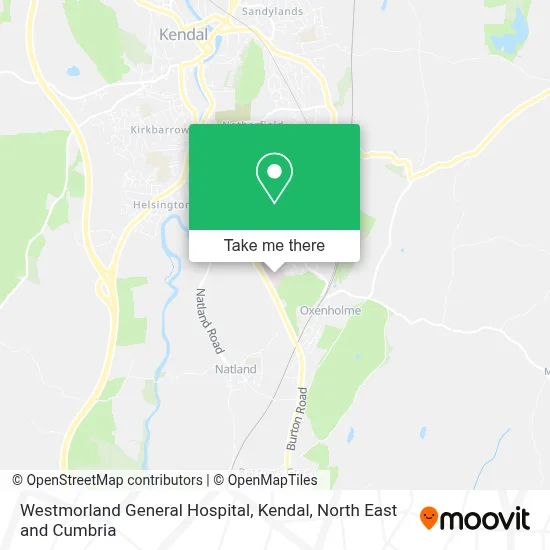 How to Get to Westmorland General Hospital, Kendal in South Lakeland by ...