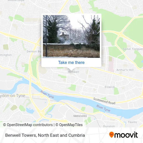 How to Get to Benwell Towers in Newcastle Upon Tyne by Bus, Underground ...