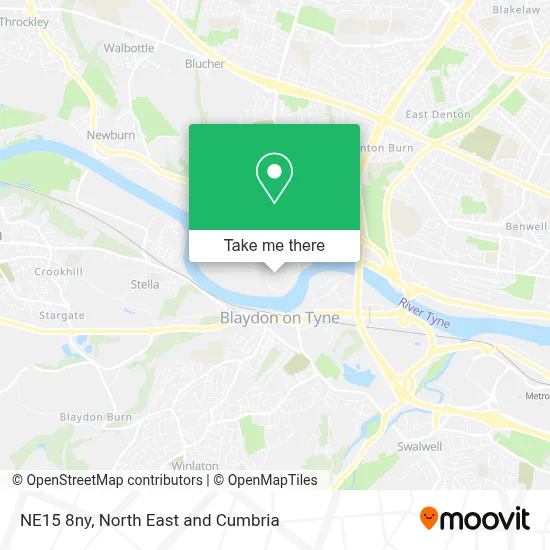 How to Get to NE15 8ny in Newcastle Upon Tyne by Bus, Underground or Train?