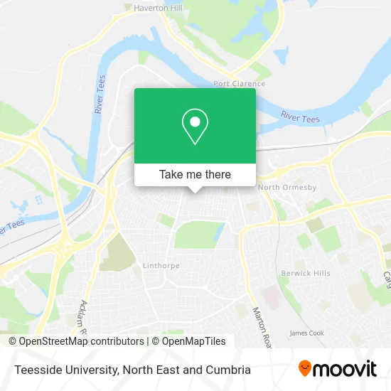 How to Get to Teesside University in Middlesbrough by Bus or Train?