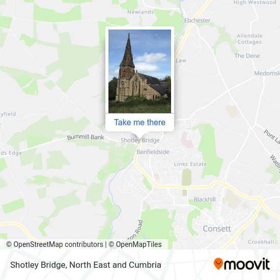 How to Get to Shotley Bridge in County Durham by Bus?