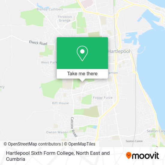 How to Get to Hartlepool Sixth Form College by Bus or Train?