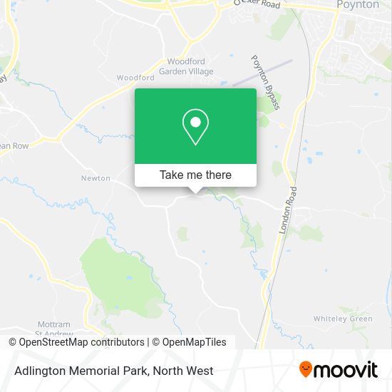 How to Get to Adlington Memorial Park in Mottram St Andrew by Train or Bus?
