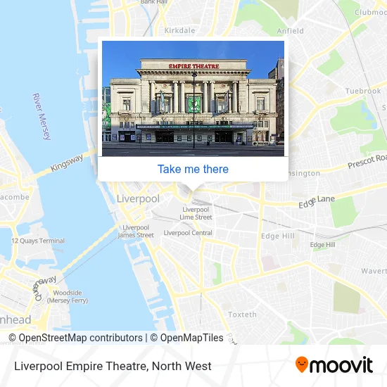 How to Get to Liverpool Empire Theatre by Bus or Train?
