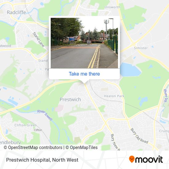 How to Get to Prestwich Hospital by Bus or Light Rail?