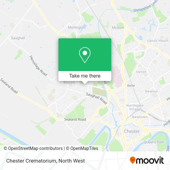 How to Get to Chester Crematorium in Blacon by Bus or Train?