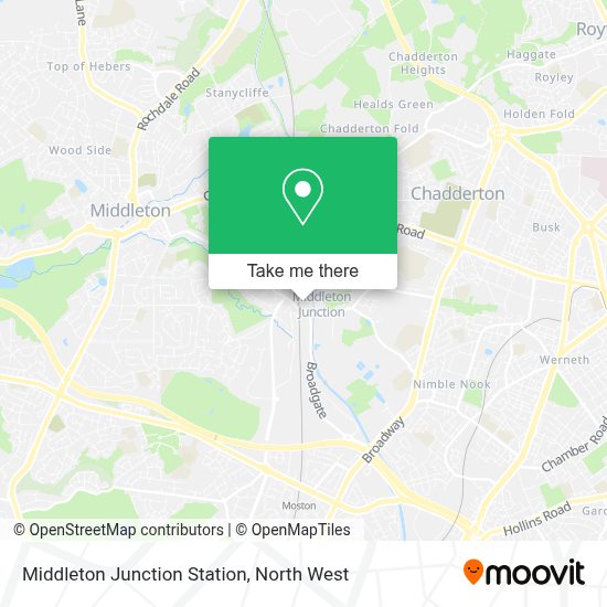 How to Get to Middleton Junction Station by Bus, Train or Light Rail?