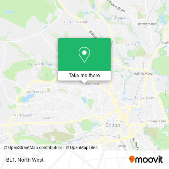 How to Get to BL1 in Bolton by Bus, Train or Light Rail?