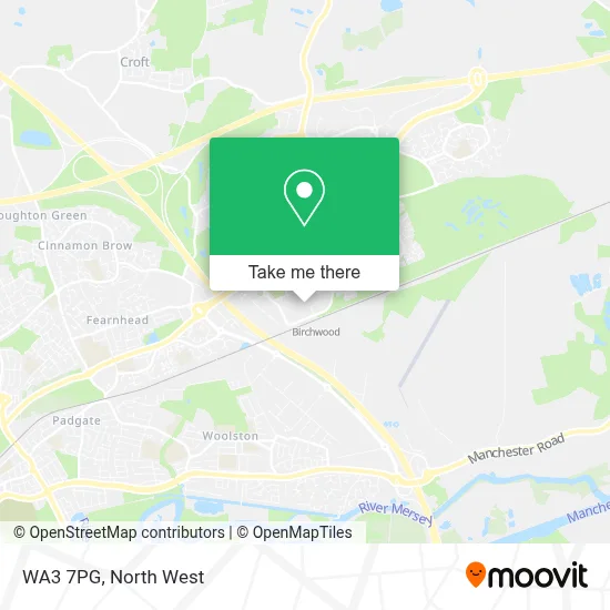 How to Get to WA3 7PG in Warrington by Bus or Train?