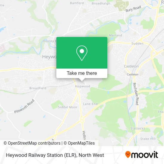 How to Get to Heywood Railway Station (ELR) by Bus, Train or Light Rail?