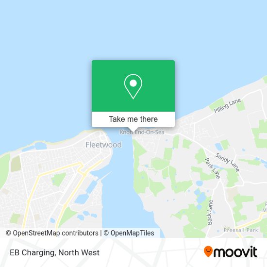 How to get to EB Charging in Knott End On Sea by bus or light rail?