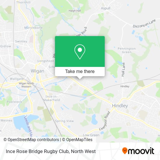 How to Get to Ince Rose Bridge Rugby Club in Wigan by Bus or Train?