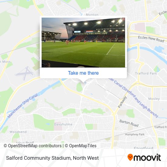 How to Get to Salford Community Stadium in Trafford Park by Bus, Light ...