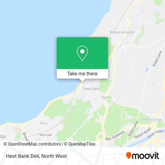 How to get to Hest Bank Deli by bus or train?