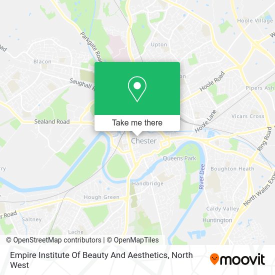 How to get to Empire Institute Of Beauty And Aesthetics in Chester by bus or train?