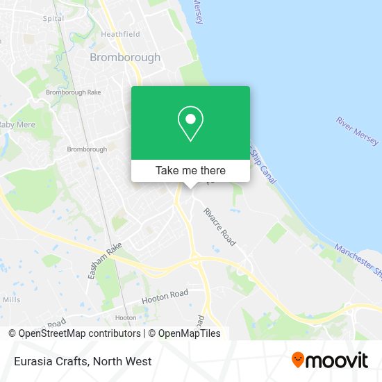 How to get to Eurasia Crafts in Bromborough by bus or train?