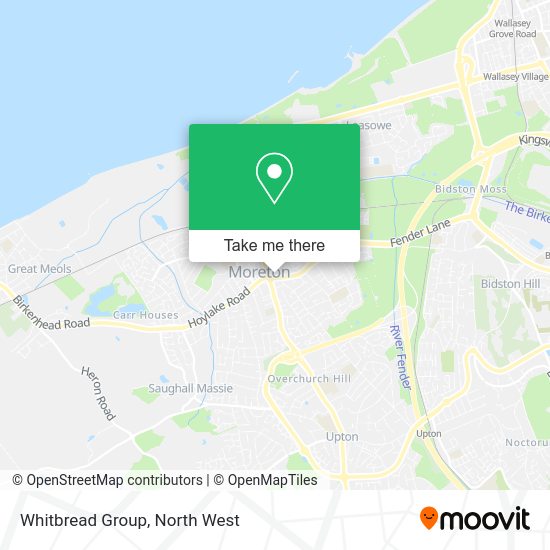 How to get to Whitbread Group in Moreton (Mers.) by bus or train?