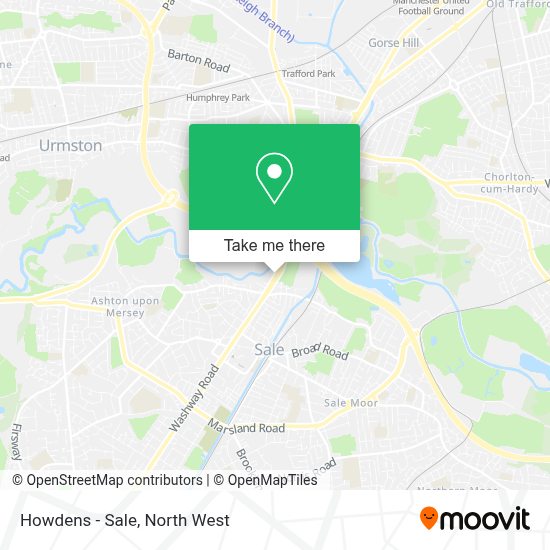 How to get to Howdens - Sale by bus, train or light rail?
