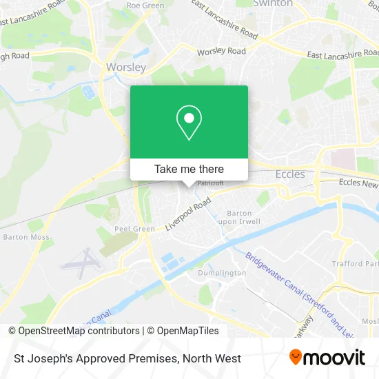 How to Get to St Joseph's Approved Premises in Eccles by Bus, Train or ...