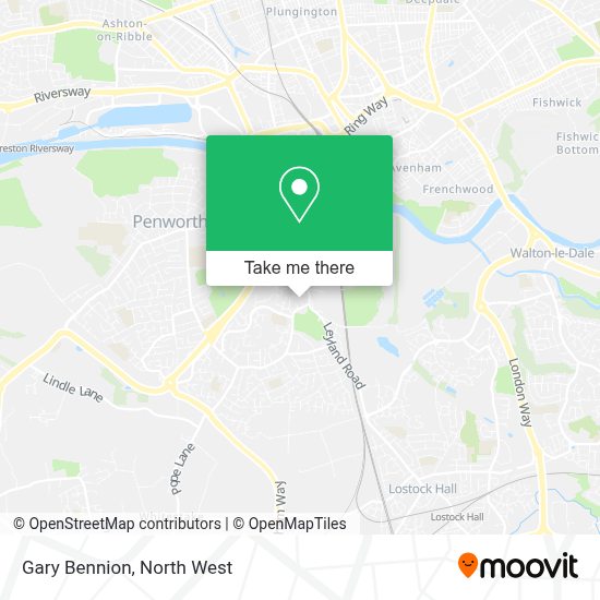 How to get to Gary Bennion in Penwortham by bus or train?
