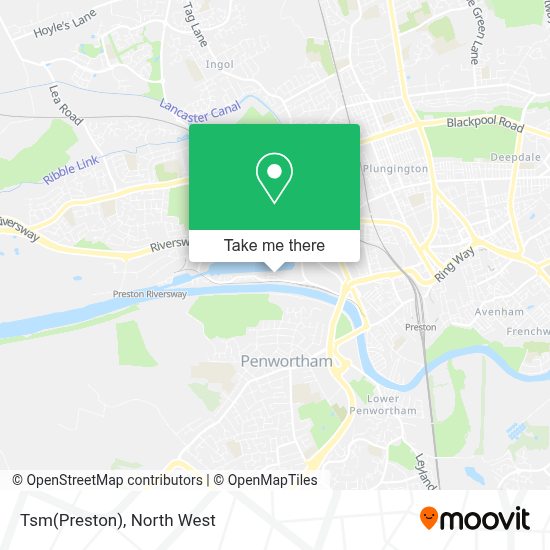 How to get to Tsm(Preston) by bus or train?