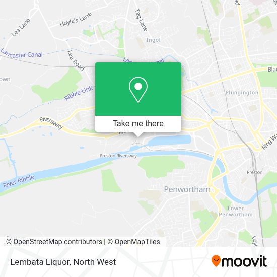How to get to Lembata Liquor in Preston by bus or train?