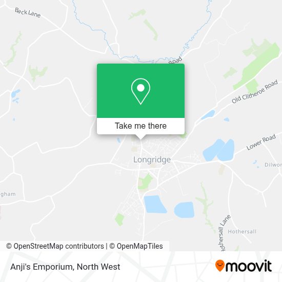 How to get to Anji's Emporium in Longridge by bus?