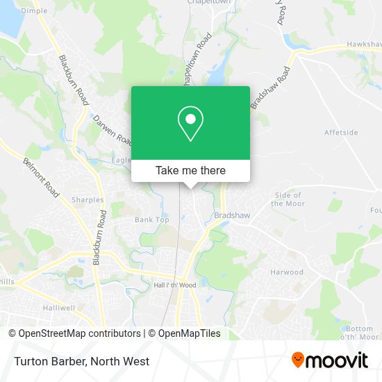 How to get to Turton Barber in Bolton by bus, train or light rail?