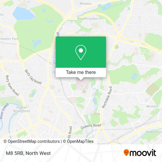 How to Get to M8 5RB in Manchester by Bus or Light Rail?