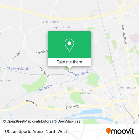 How to Get to UCLan Sports Arena in Preston by Bus or Train?
