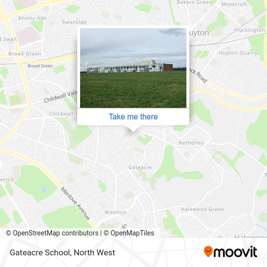 How to Get to Gateacre School in Belle Vale by Bus or Train?