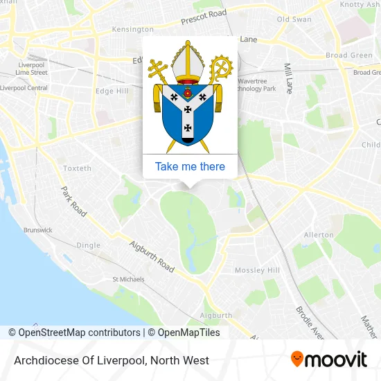 How to Get to Archdiocese Of Liverpool by Bus or Train?