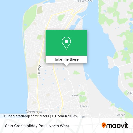 How to Get to Cala Gran Holiday Park in Fleetwood by Bus or Light Rail?