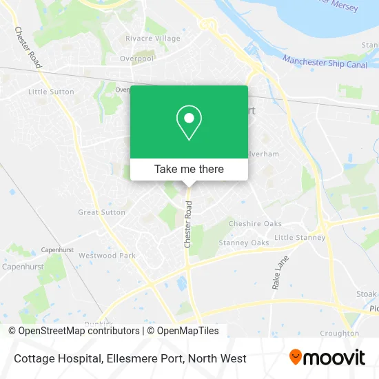 How to Get to Cottage Hospital, Ellesmere Port by Bus or Train?