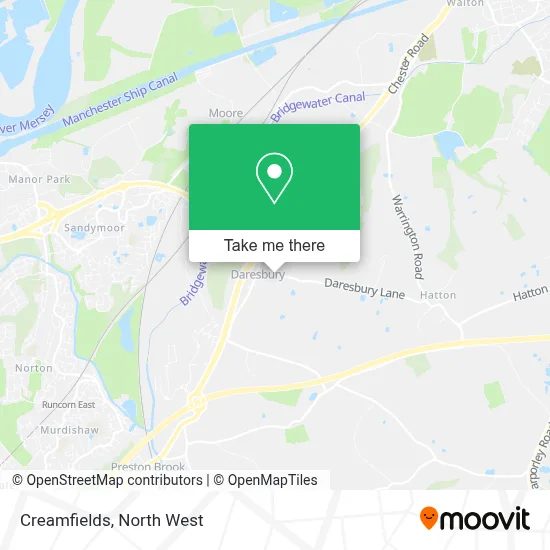 How to Get to Creamfields in Runcorn by Bus or Train?