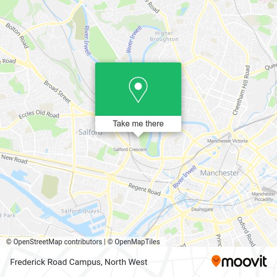 How to Get to Frederick Road Campus in Salford by Bus, Train or Light Rail?