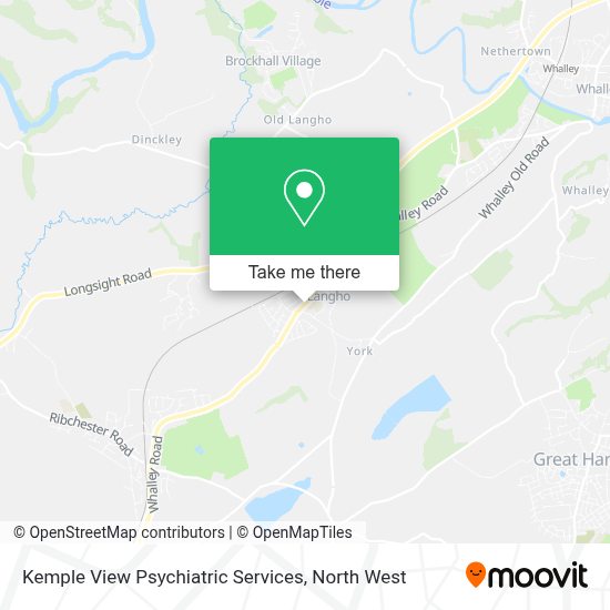How to Get to Kemple View Psychiatric Services in Langho by Bus or Train?