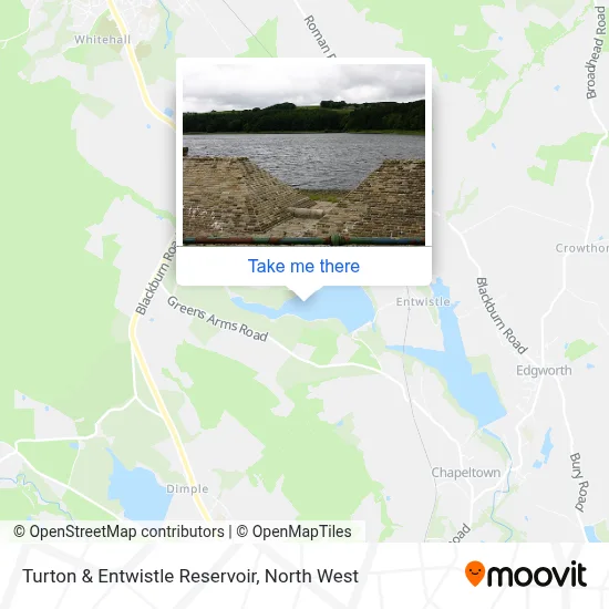 How to Get to Turton & Entwistle Reservoir in Edgworth by Bus or Train?
