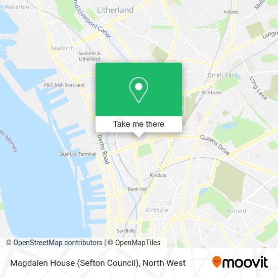 How to Get to Magdalen House (Sefton Council) in Bootle by Bus or Train?
