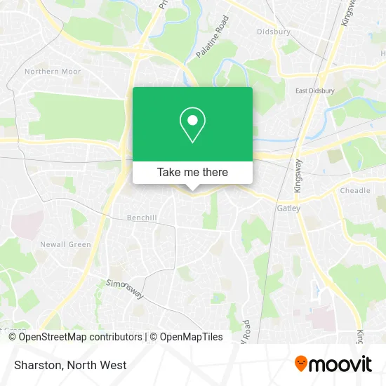 How to Get to Sharston in Manchester by Bus, Train or Light Rail?