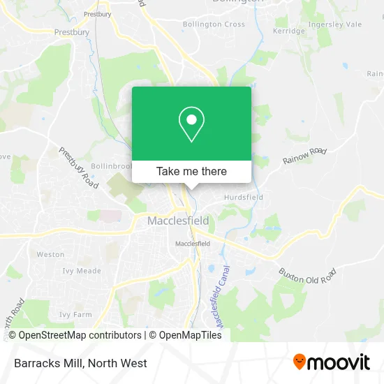 How to Get to Barracks Mill in Macclesfield by Bus or Train?