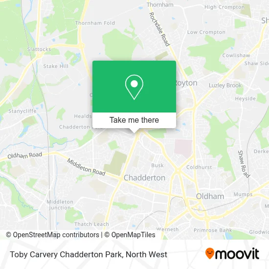 How to Get to Toby Carvery Chadderton Park in Oldham by Bus, Light Rail ...