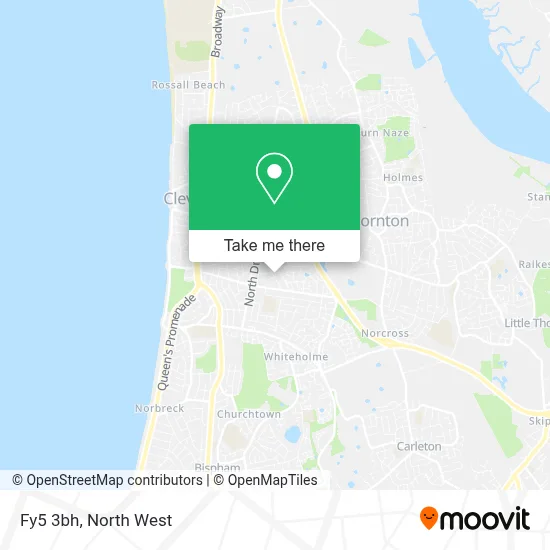 How to Get to Fy5 3bh in Blackpool by Bus or Light Rail?