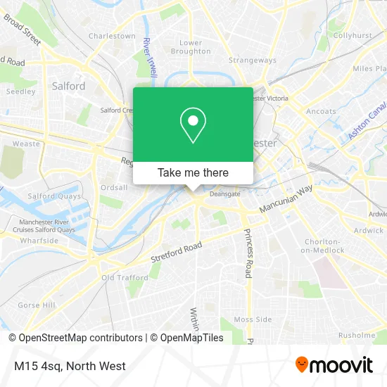 How to Get to M15 4sq in Manchester by Bus, Light Rail or Train?