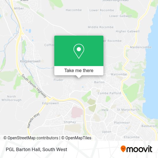 How to Get to PGL Barton Hall in Torquay by Bus or Train?