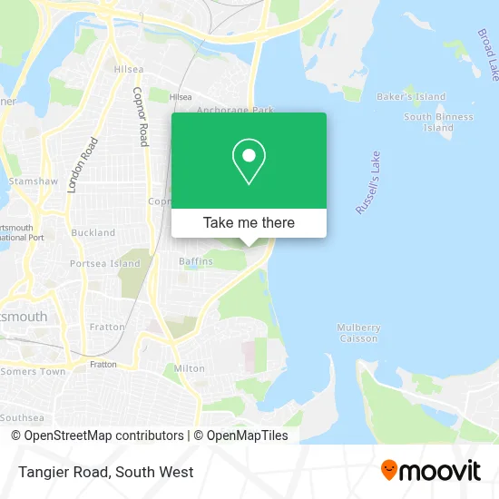 How to Get to Tangier Road in Portsmouth by Bus, Train or Ferry?