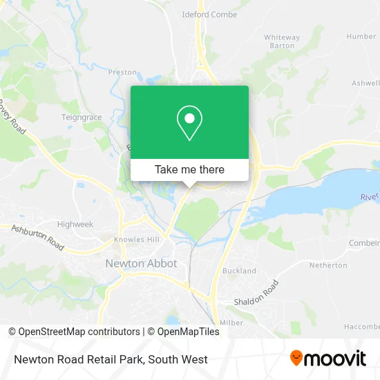 How to Get to Newton Road Retail Park in Kingsteignton by Bus or Train?