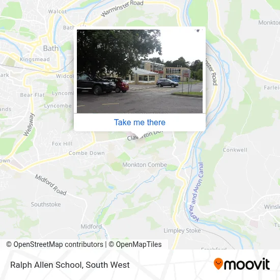 How to Get to Ralph Allen School in Monkton Combe by Bus or Train?