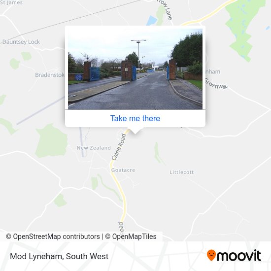 How to Get to Mod Lyneham in Lyneham And Bradenstoke by Bus?