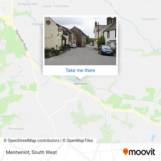 How to Get to Menheniot by Bus or Train?